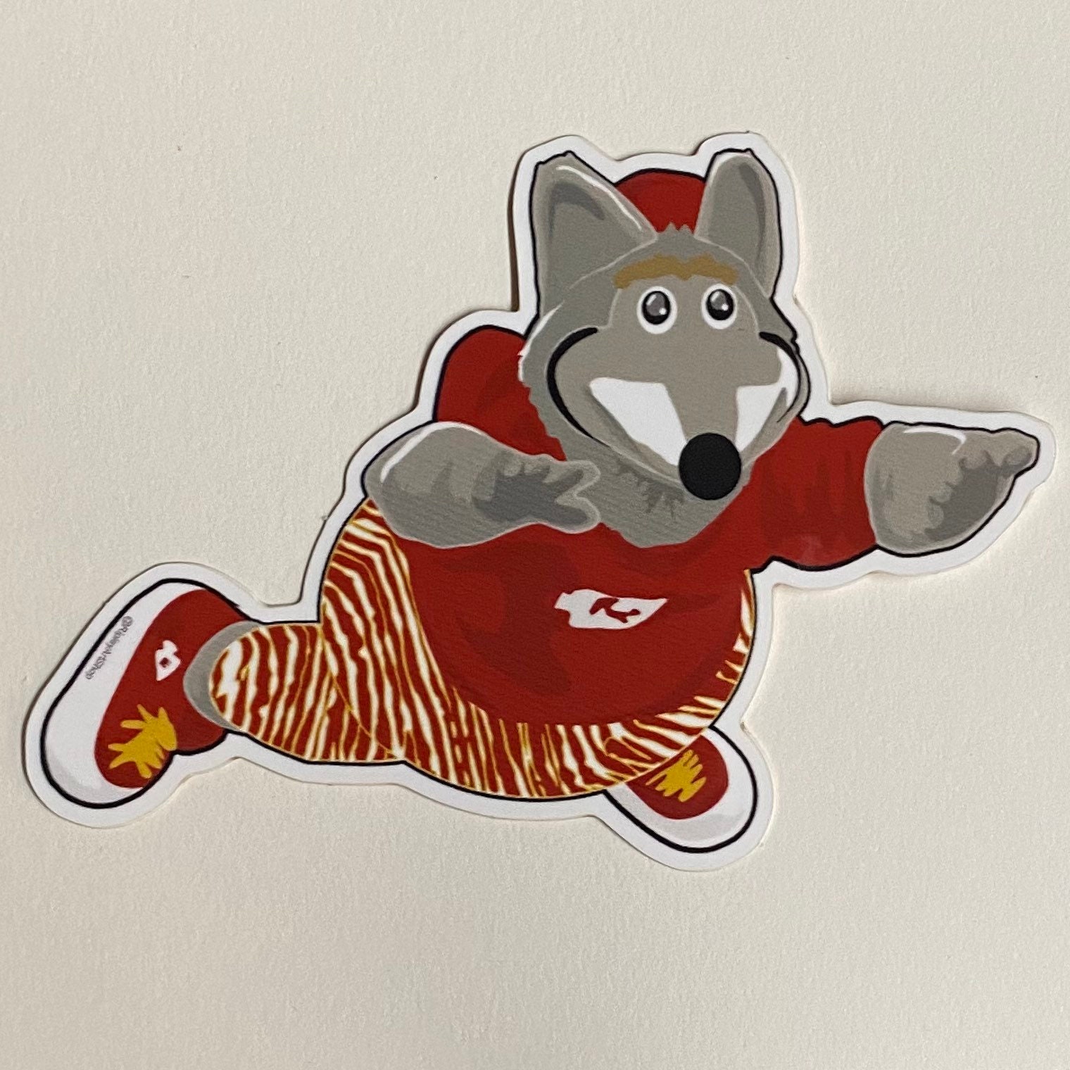 KC WOLF Kansas City Chiefs Sticker Weatherproof Vinyl - Etsy
