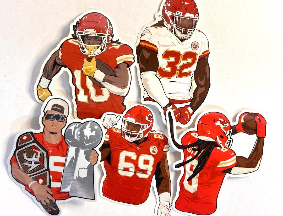 CHIEFS 5 Sticker Pack by @ripleyartshop - Etsy