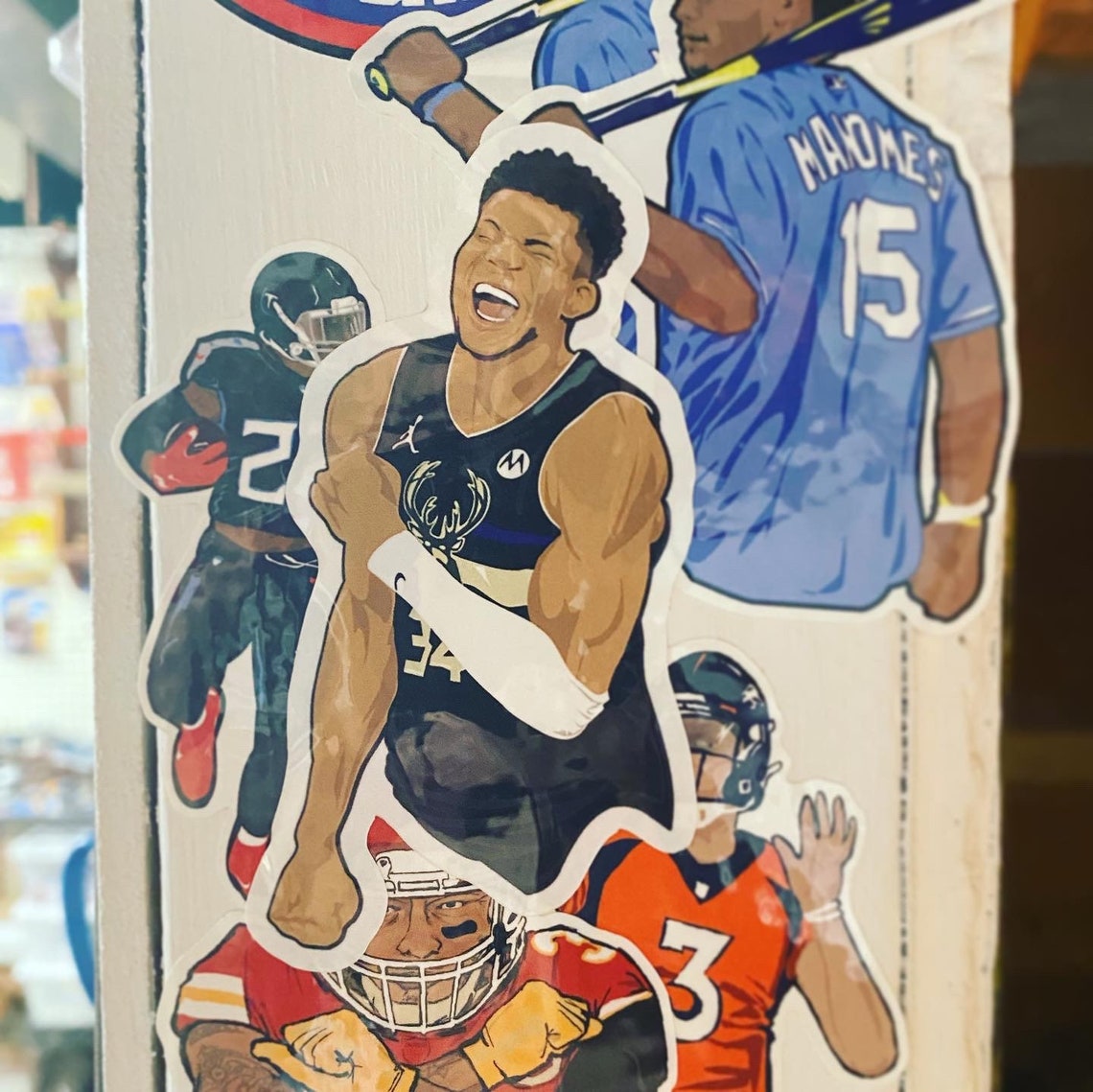 GIANNIS Antetokounmpo NBA MVP Sticker Weatherproof Vinyl Hydroflask ...