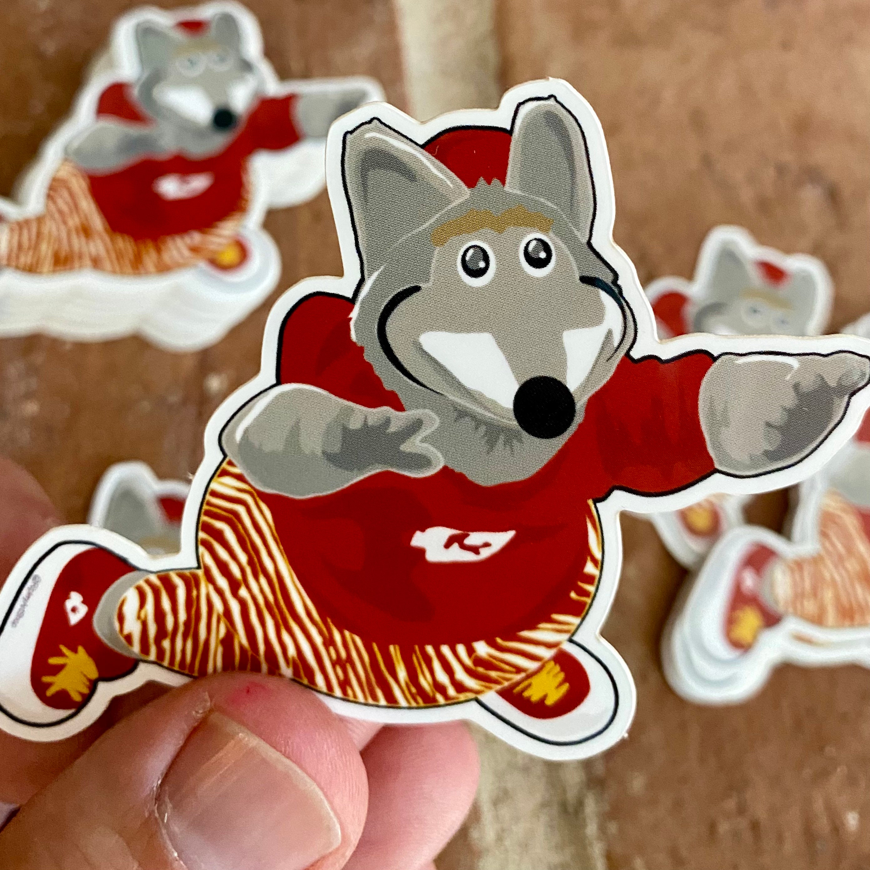 KC WOLF Kansas City Chiefs Sticker Weatherproof Vinyl - Etsy