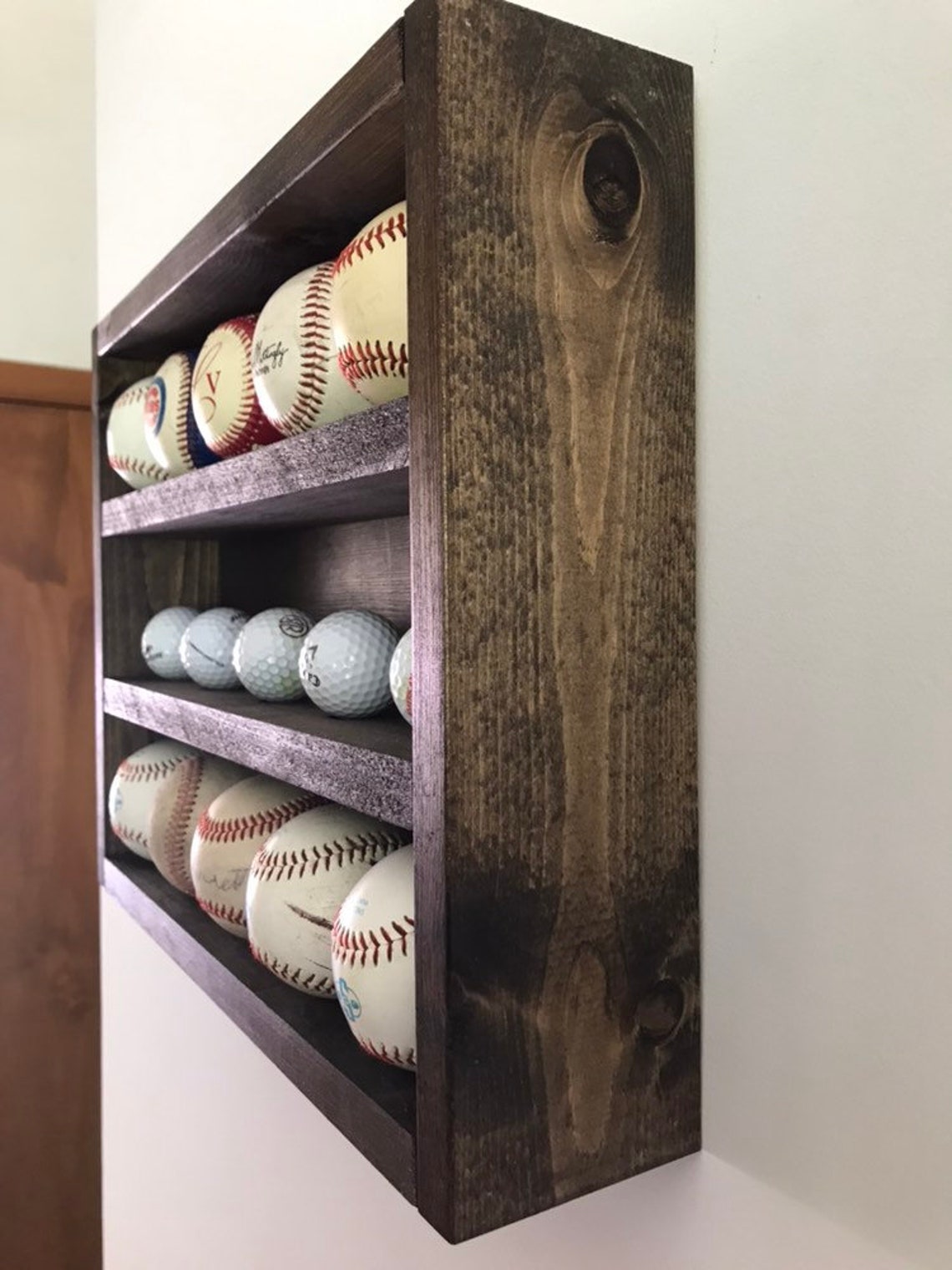 Baseball Display shelf sizes 5 to 60 Balls | Etsy