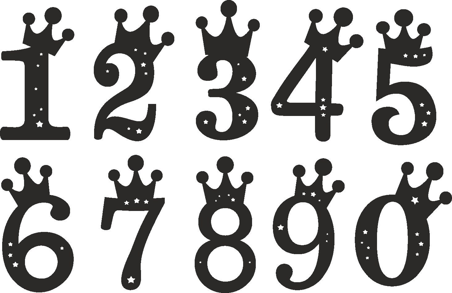 Cake topper svg numbers numbers svg edible number cake | Etsy