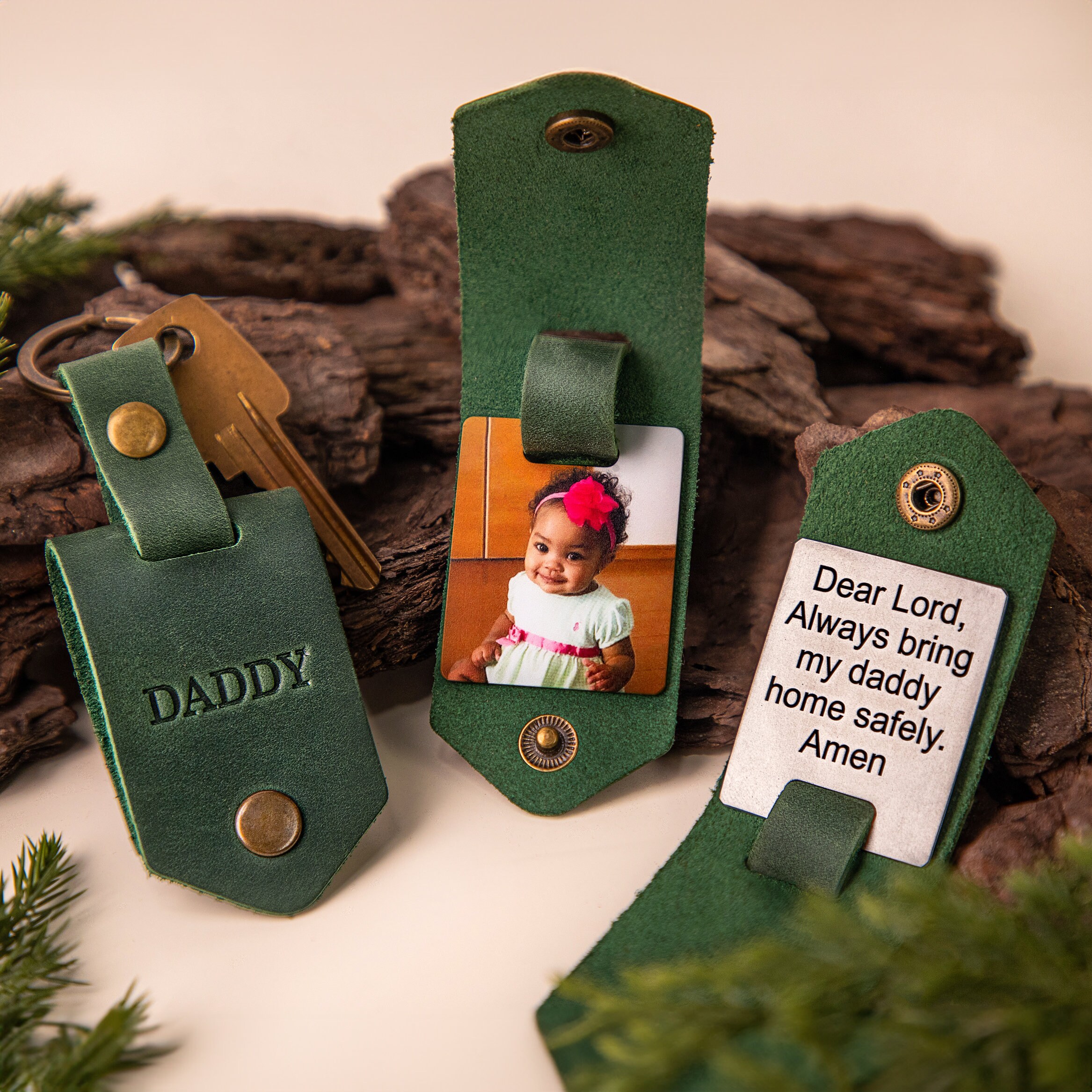 Personalized Father Day Photo Keyring, Father's Day Gifts for New Dad ...