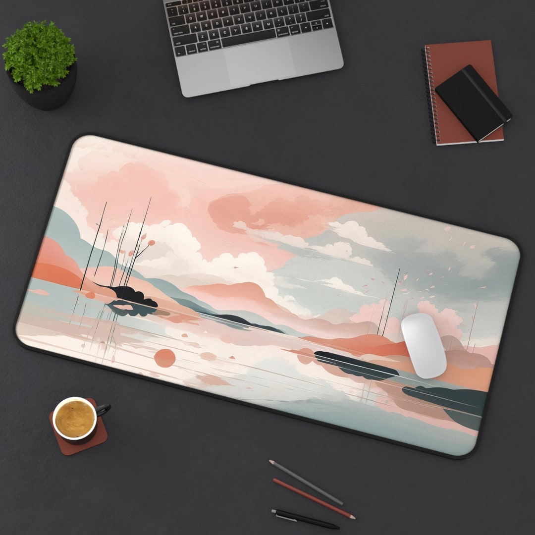 Japandi-inspired Desk Mat, Minimalist Japan Desk Mat, Japandi Desk ...