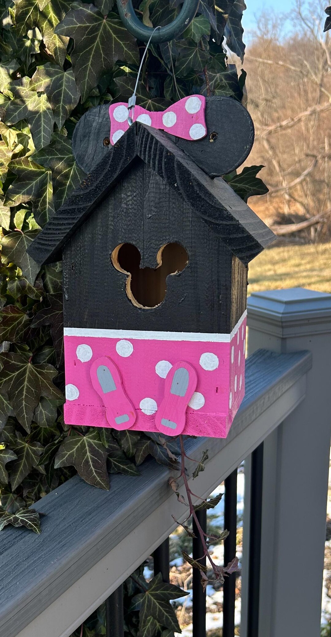 Minnie Mouse Bird House - Etsy