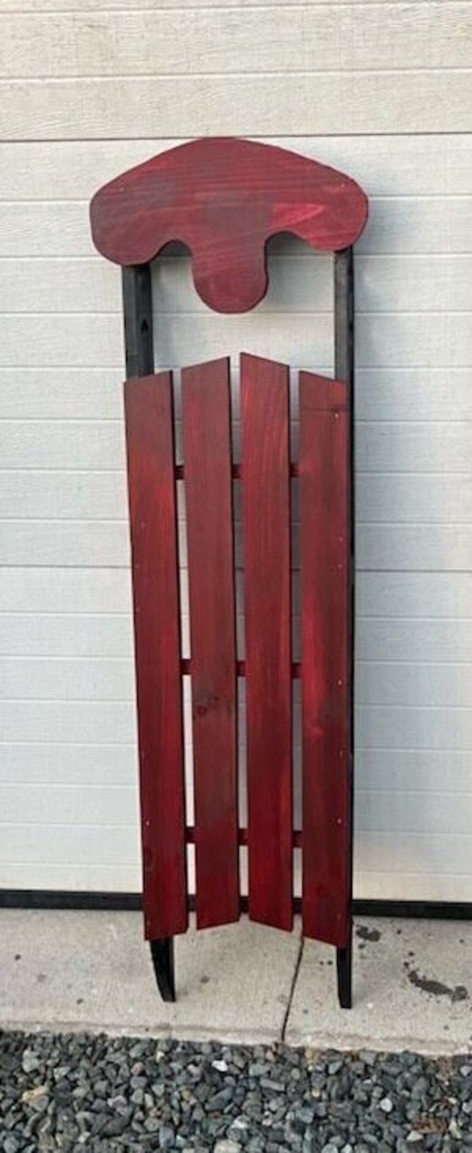 Handmade Decorative Wood Sled - Etsy