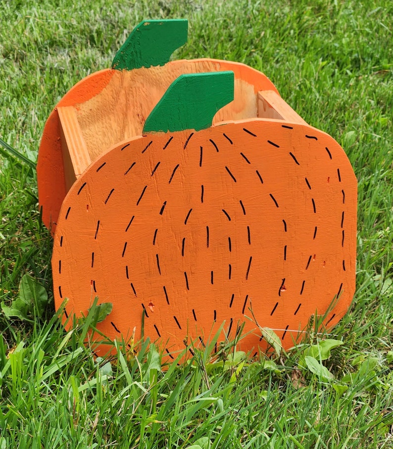 Fall Mum Pumpkin Planter - Etsy