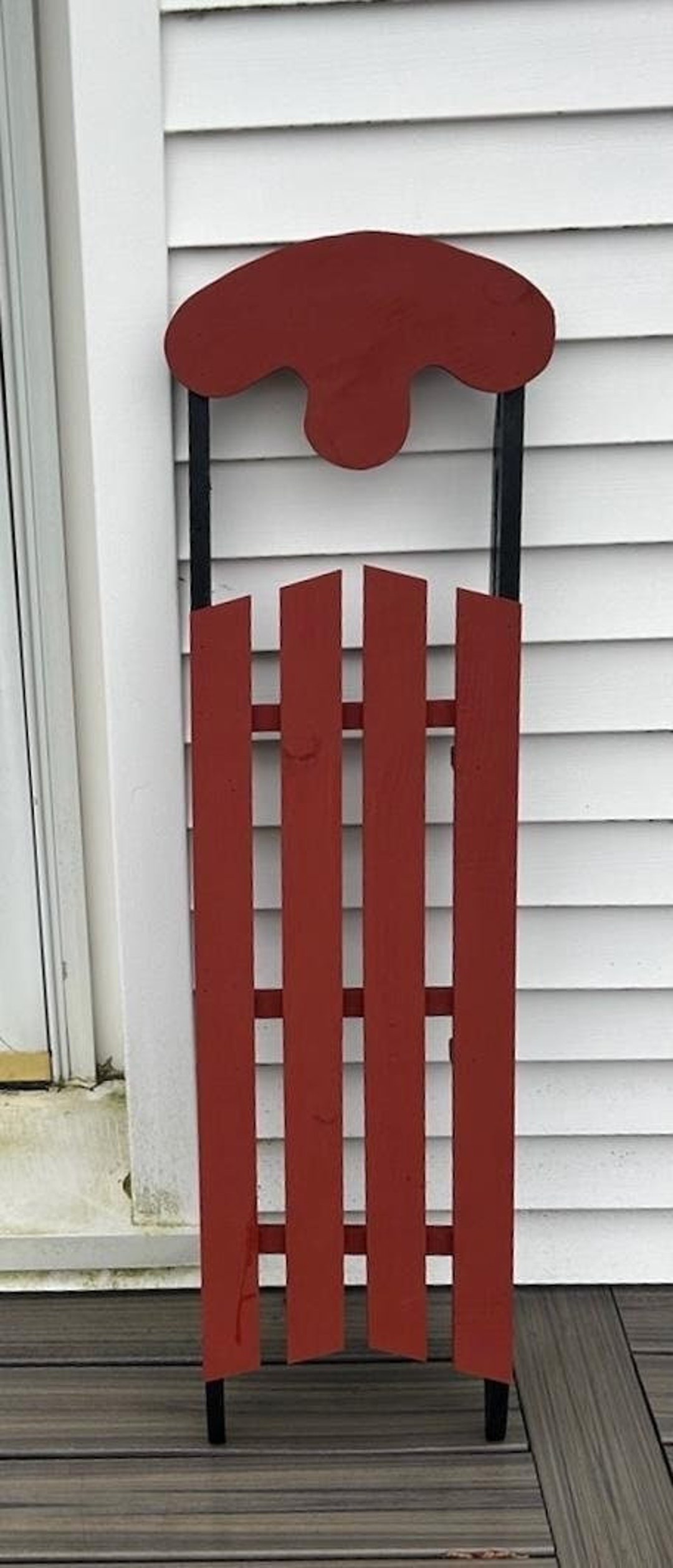 Handmade Decorative Wood Sled - Etsy
