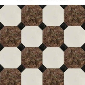 Marlike York 1 Marble Pattern Miniature 1/12th Scale Flooring Tiles for ...