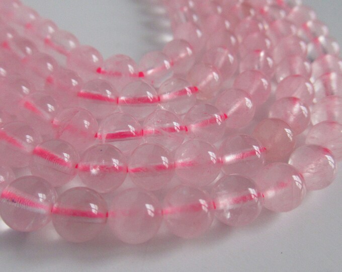 1 Full 8" Strand Rose Quartz Natural Beads Strand 6 Mm - Etsy