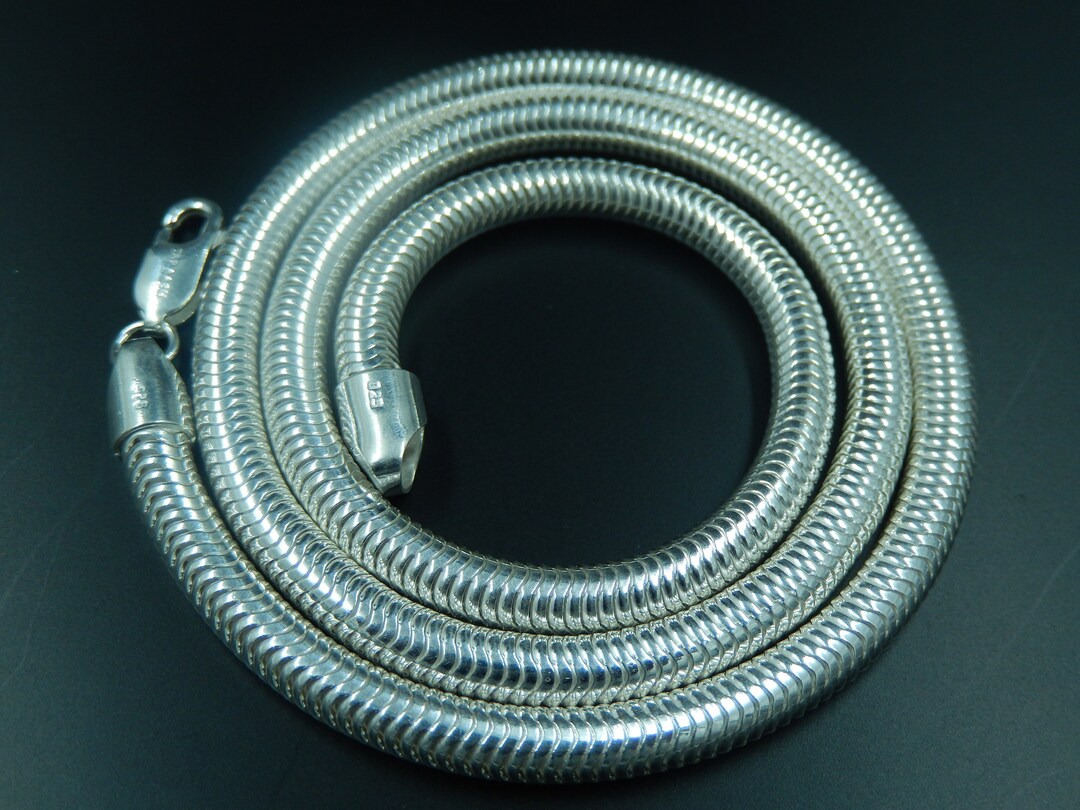 20 Inches Sterling Silver 925 Snake Chain, 5mm Thickness - Etsy