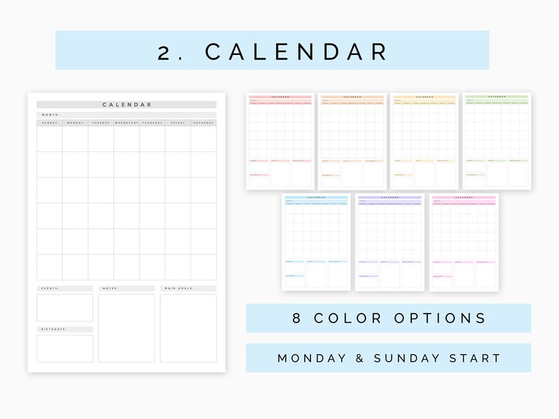 Student Organization Pack Student Template Pack Printable | Etsy