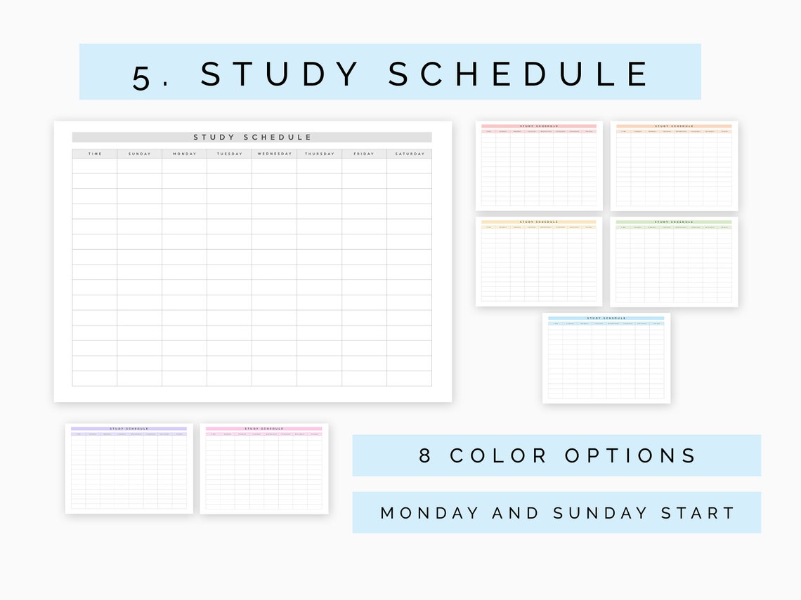 Student Organization Pack Student Template Pack Printable | Etsy