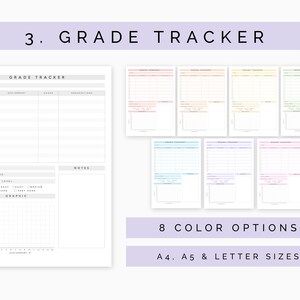Tracker Bundle Habit Tracker, Finance Tracker, Grade Tracker Tracker ...