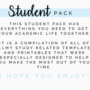 Student Organization Pack Student Template Pack Printable, Digital ...