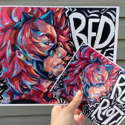 Kirishima Red Riot Hoodie - Etsy