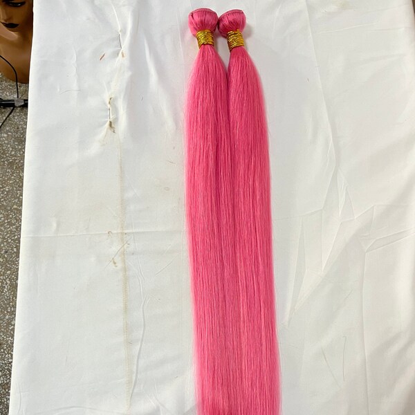 Pink Hair Extensions - Etsy