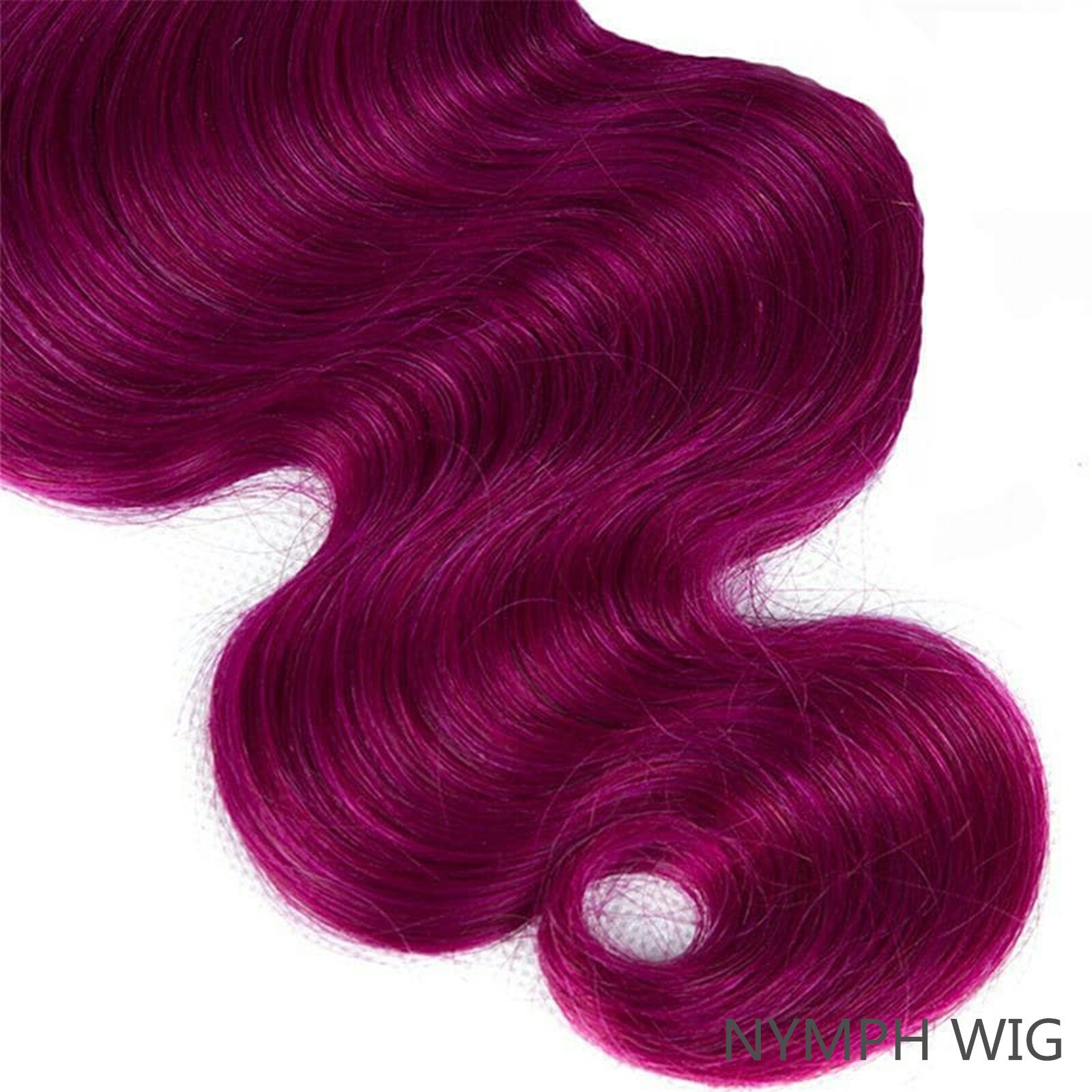 3bundles Body Wave Ombre Hair Bundles 2tone 1b/purple Human - Etsy