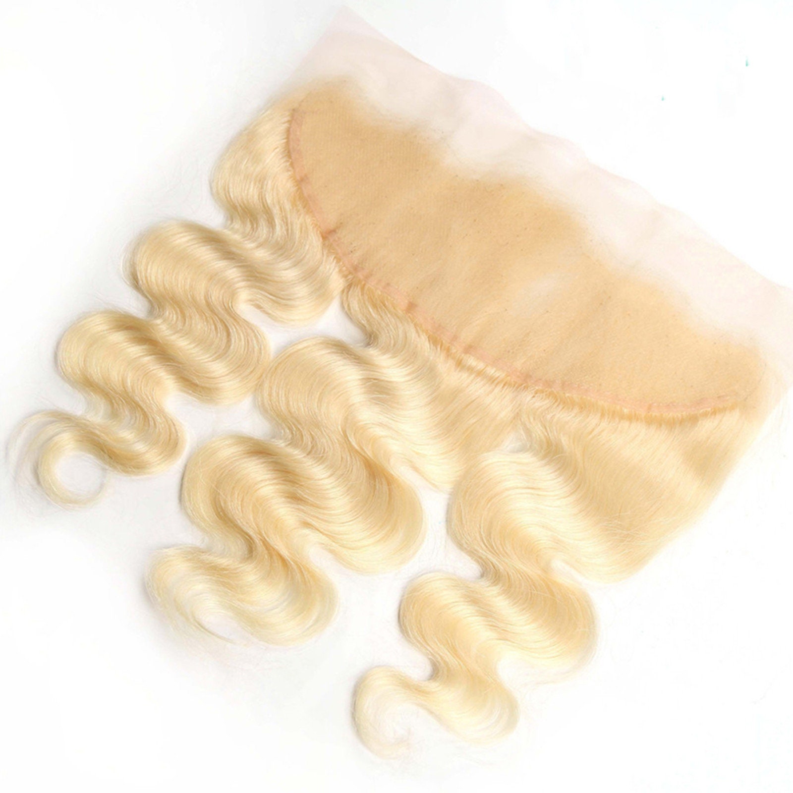 613 Blonde Human Hair Closure 13x4 Lace Closure Ear to Ear Ombre Hair ...