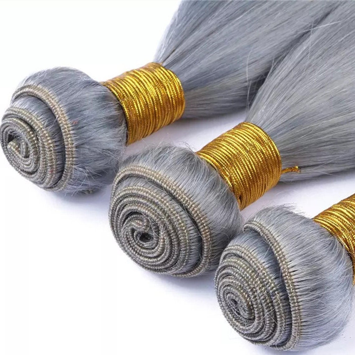 3bundles Grey Human Hair Extensions Ash Grey Human Hair - Etsy