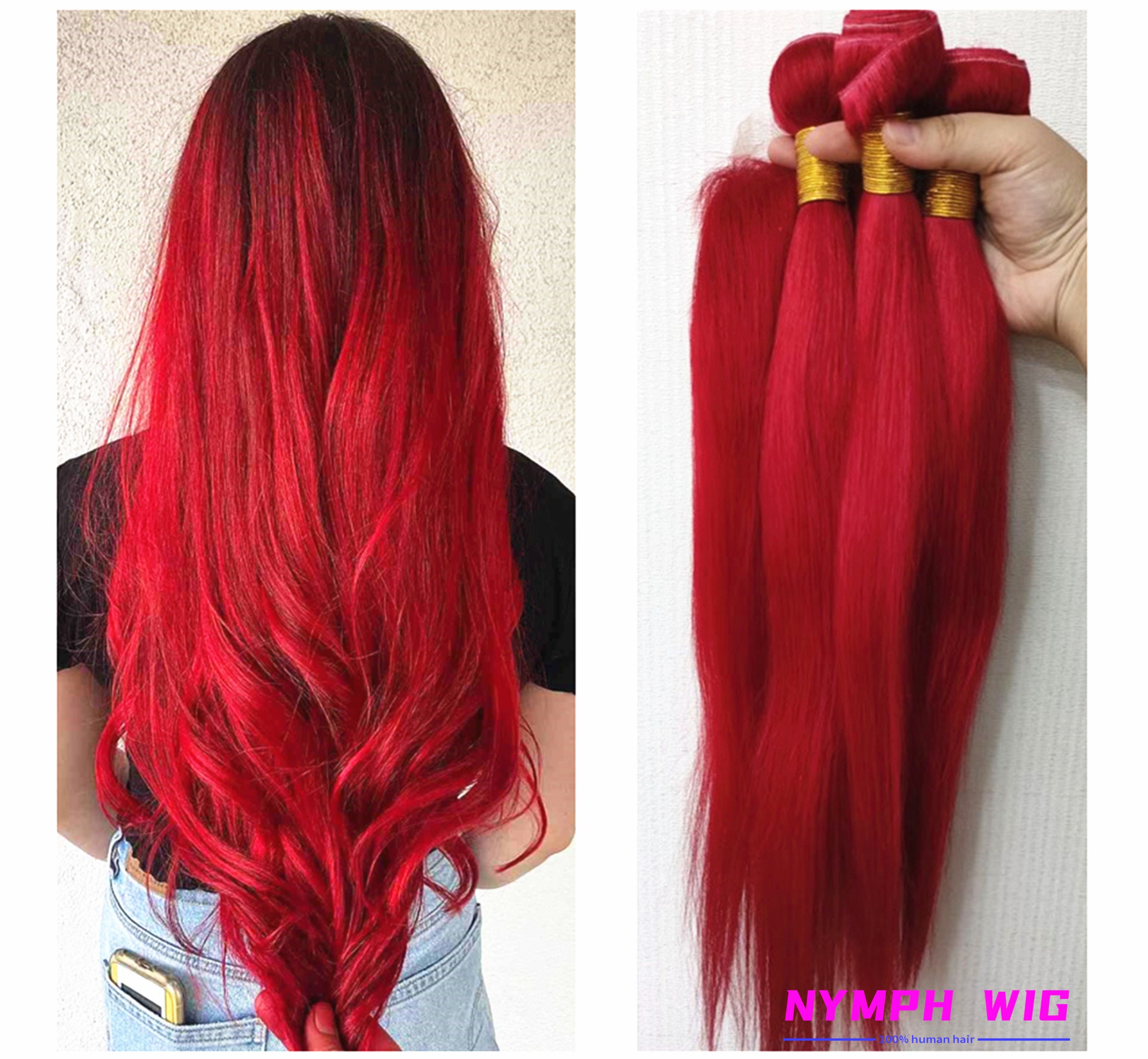 Bright Red Hair Ombre