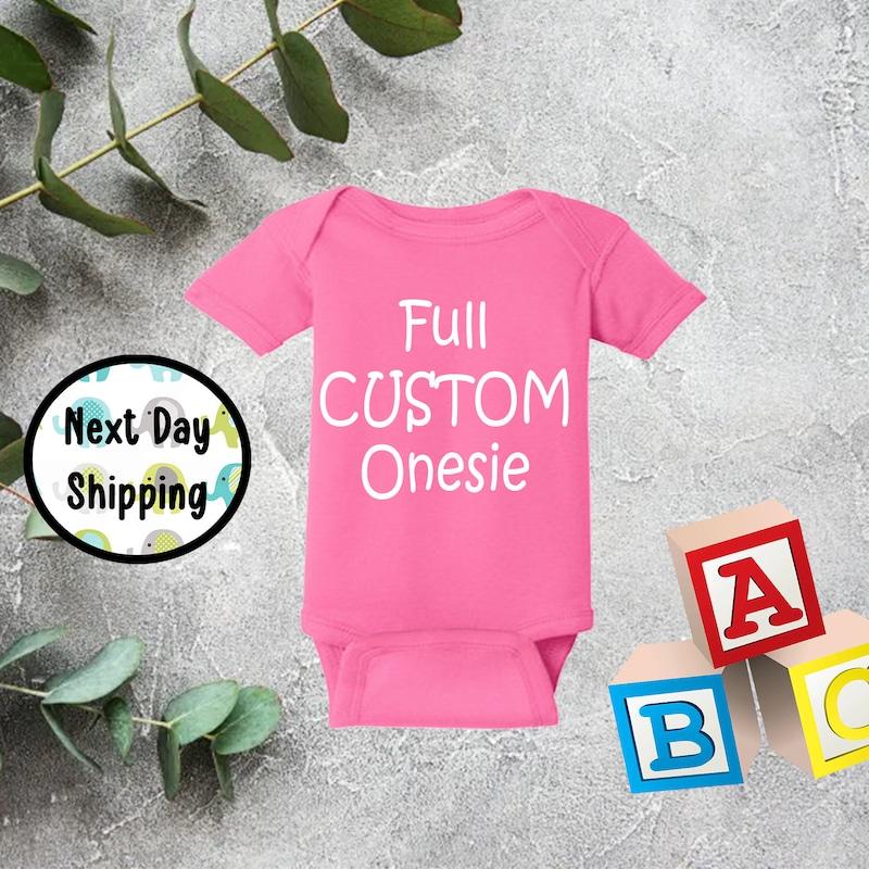 Personalized Full Onesie - Etsy