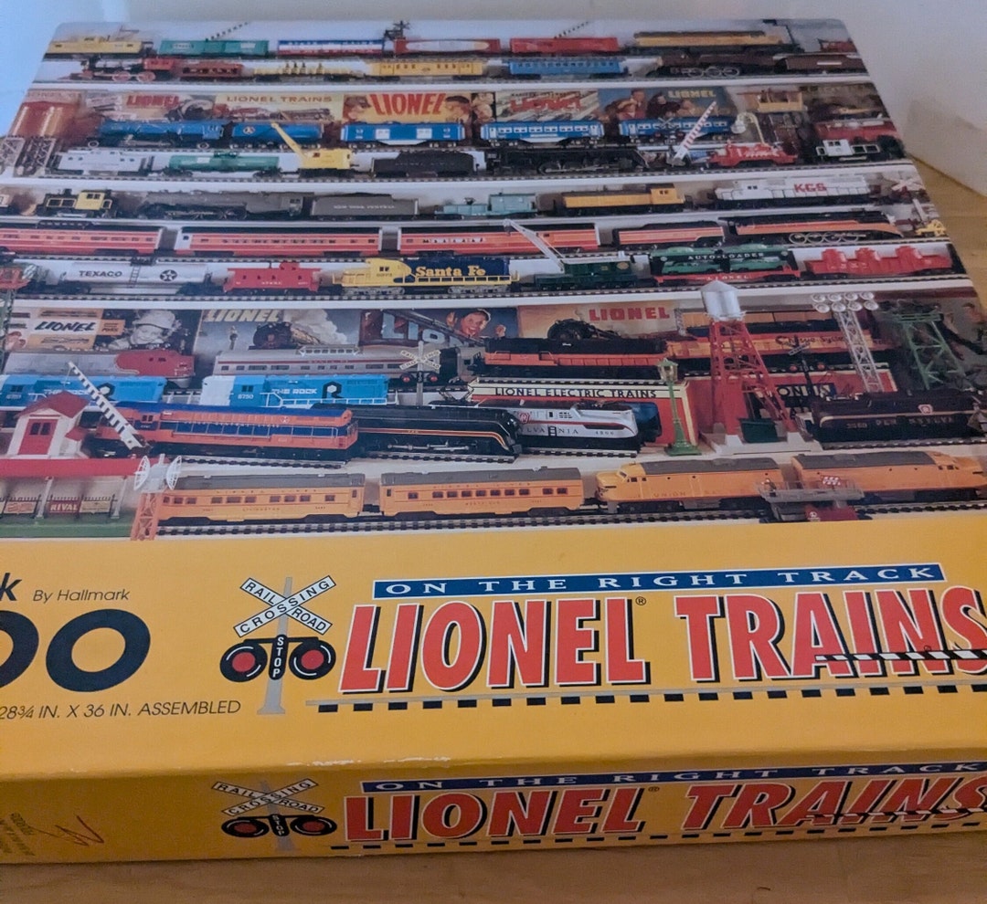 Puzzle 1500 Piece Jigsaw Lionel Trains on the Right Track Springbok ...