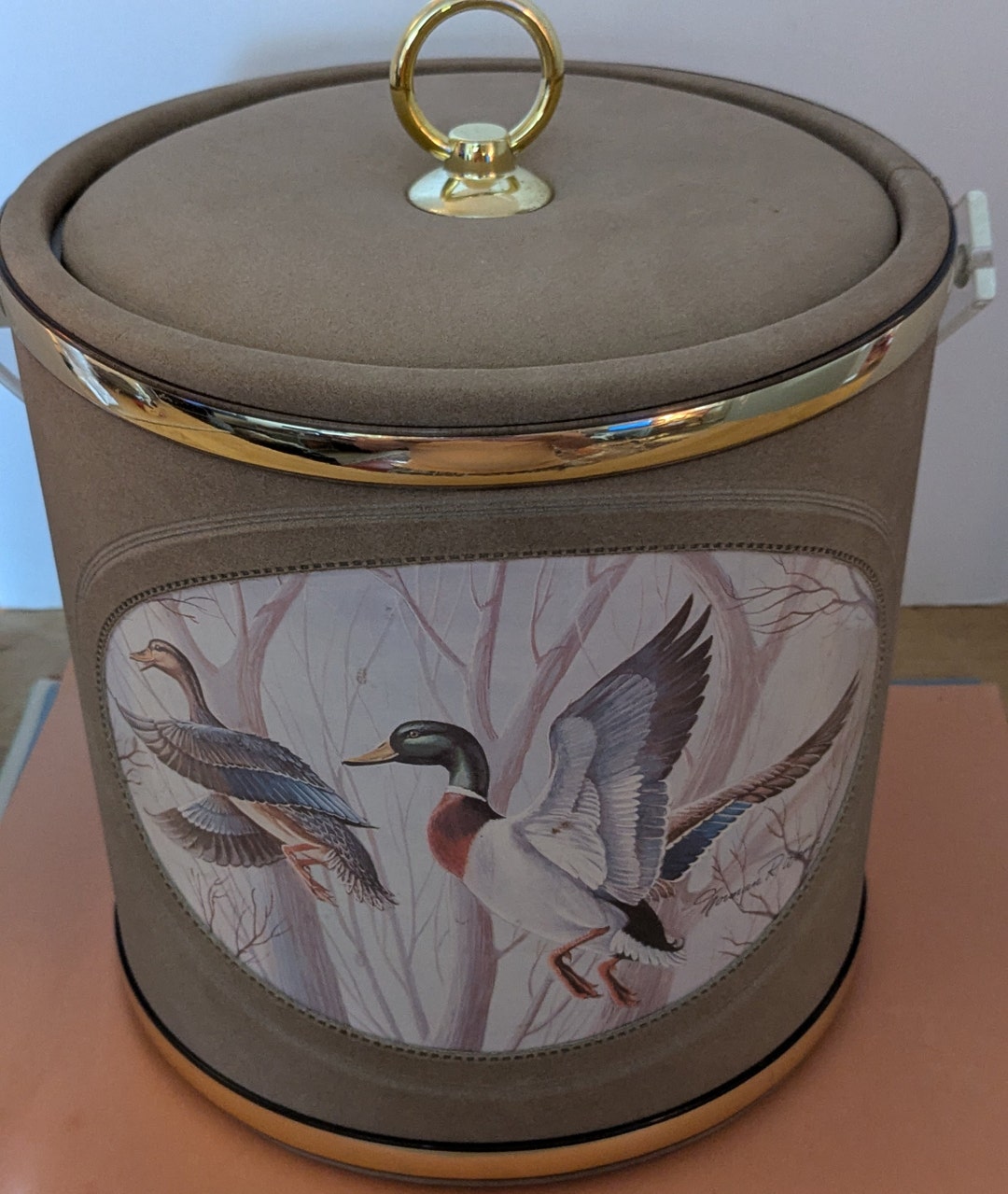Ice Bucket Game Bird in Flight Art by Norman R Wamer Male and Female ...