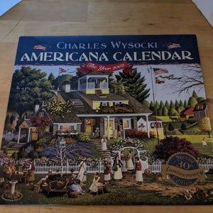 Wall Calendar Charles Wysocki 2002 Americana in Sleeve Never Opened ...