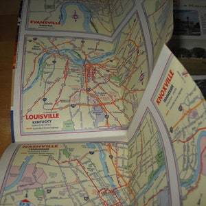 Road Map Gas Station Vintage 1968 Sunray DX Sun Oil Kentucky - Etsy