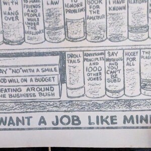 Eldon Frye Drawing Humor so You Want a Job Like Mine 1953 Signed ...