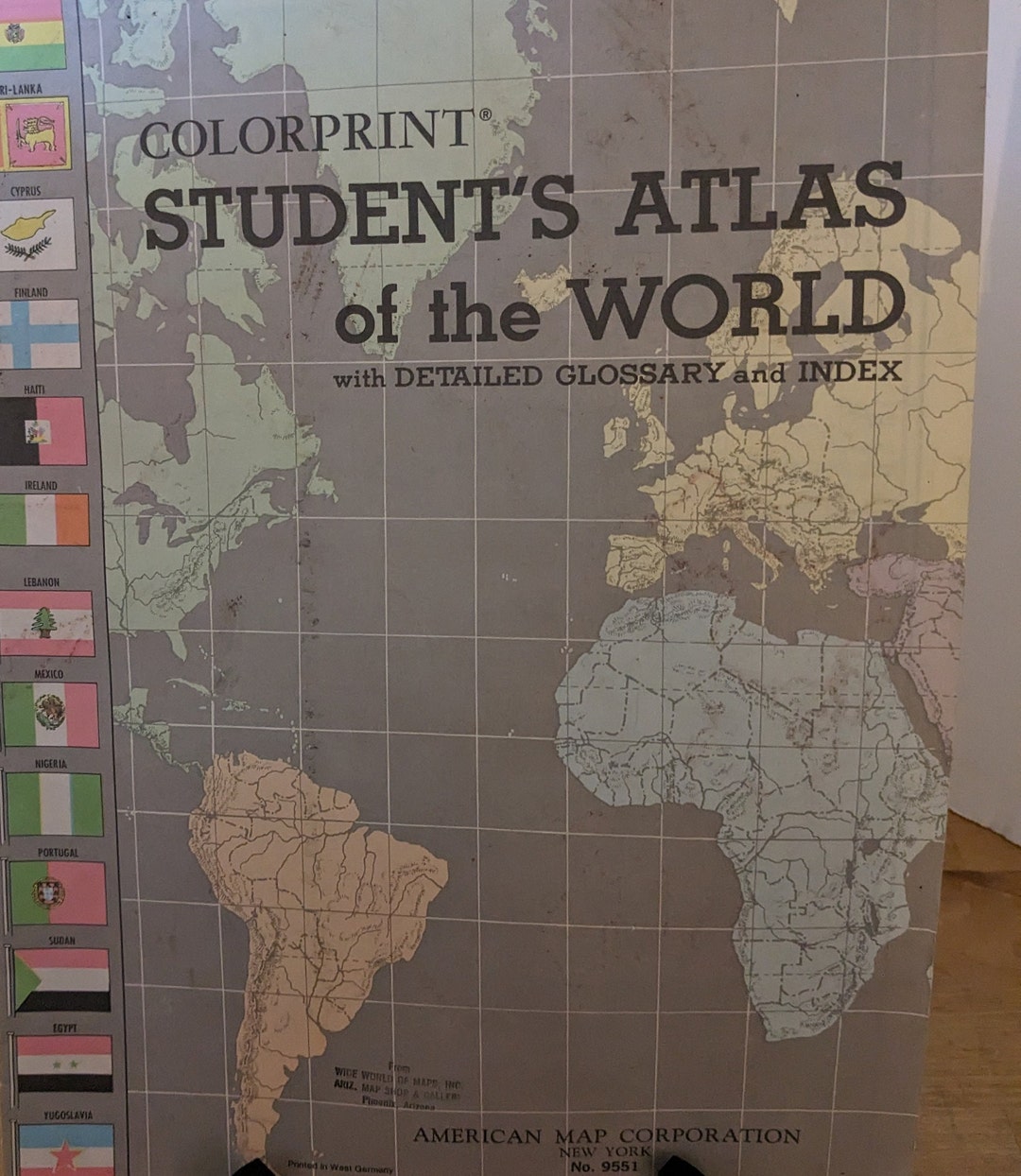 Booklet Student's Atlas of the World Glossary Index Maps American Map ...