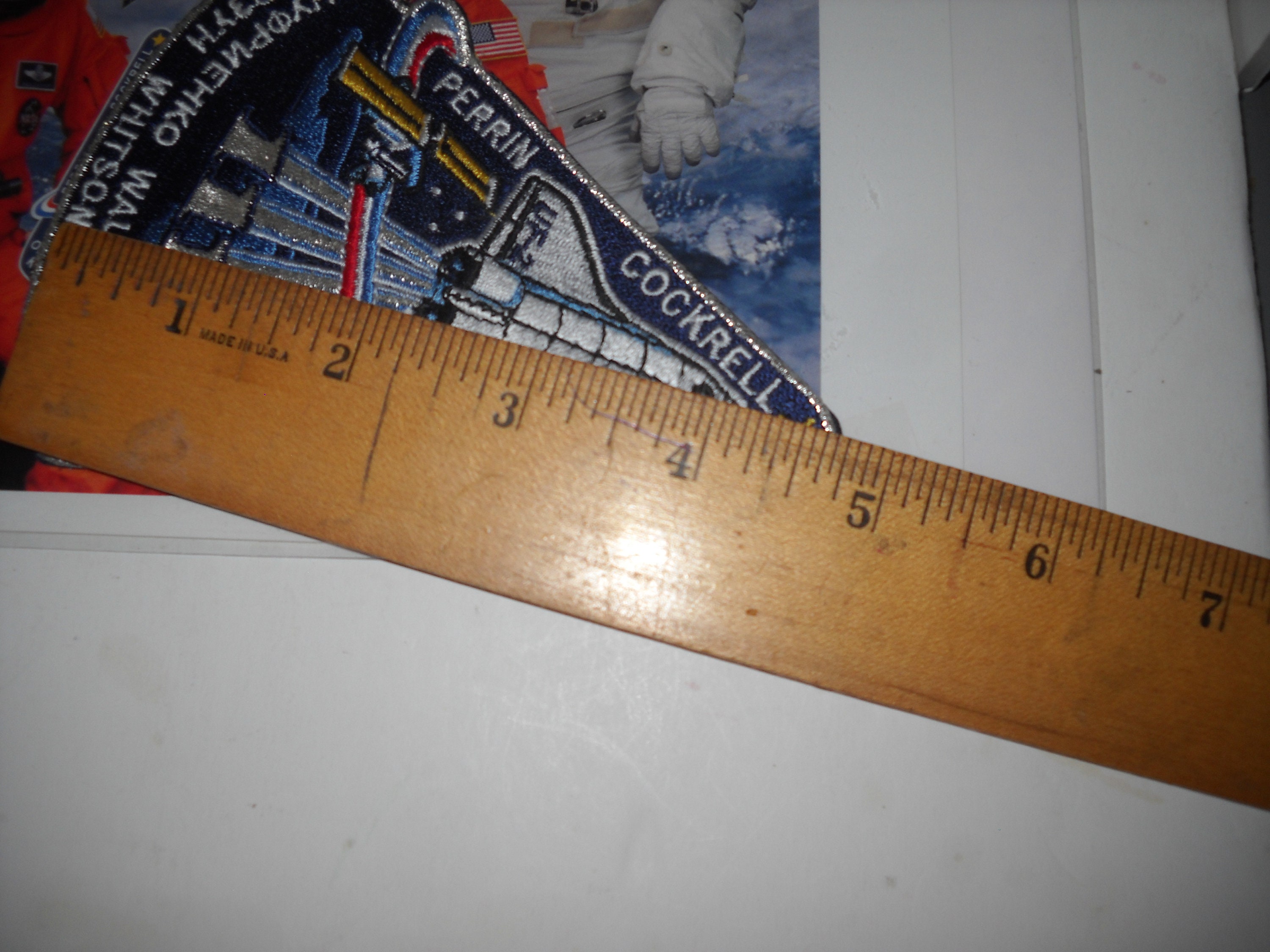 Official NASA Photo and Patch in Original Plastic Sleeve Crew | Etsy