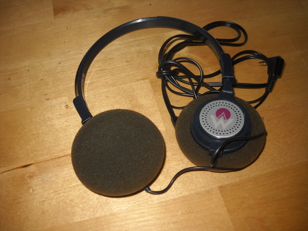 Vintage Airline Headphones Earphones Headset America West Airlines B30 ...