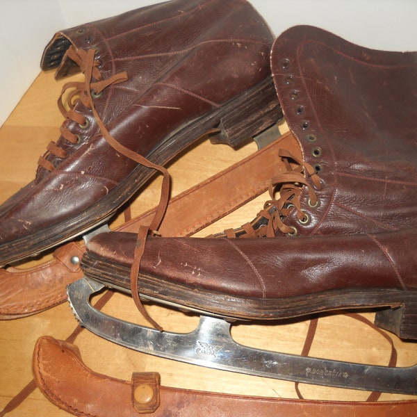 Antique Ice Skates - Etsy