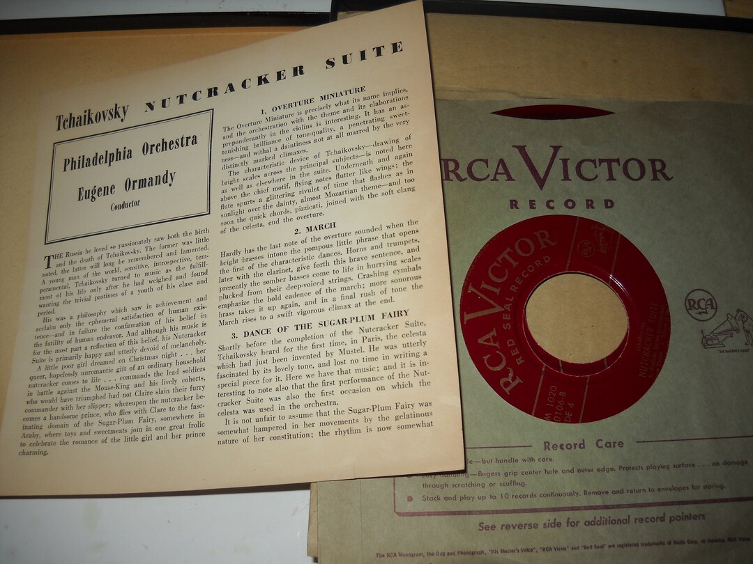 Nutcracker Suite 45 RPM 3 Record Box Set Tchaikovsky Eugene - Etsy