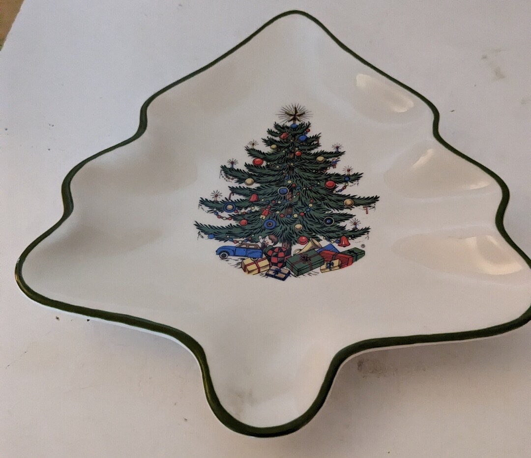 Tree Shaped Candy Dish Original Christmas Tree Cuthbertson England Wide ...