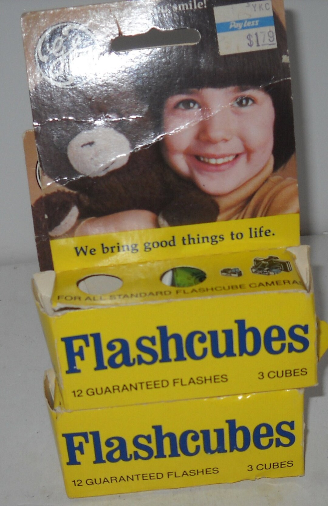 Flash Bulbs 4 GE Flashcubes Simple Camera 16 Flashes Original NEW Old ...
