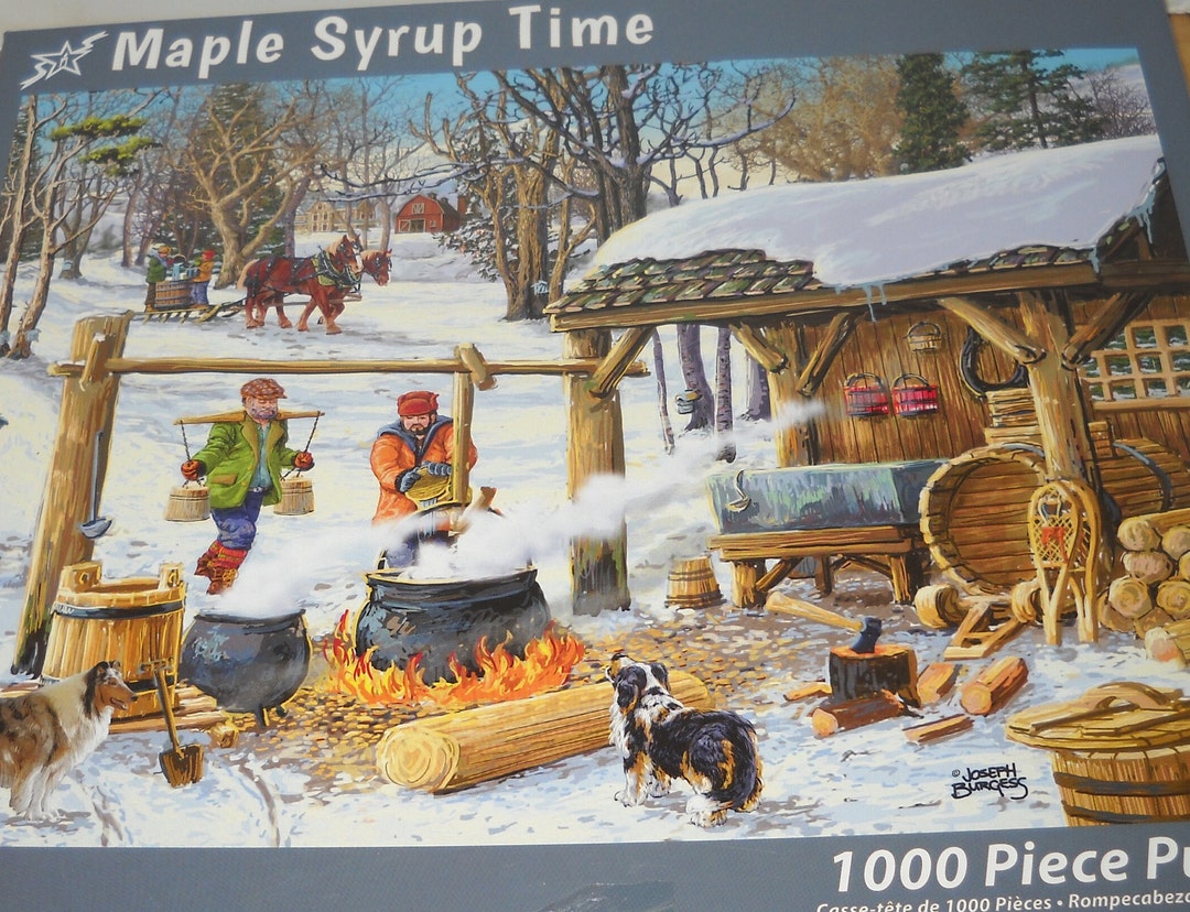 Puzzle Vermont Christmas Maple Syrup Time 1000 Piece Jigsaw Art by ...