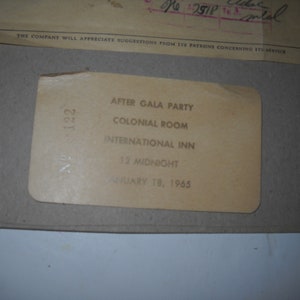 1965 Telegram Ernest Flatt Lyndon Johnson Presidential Inauguration Jack Valenti Box 14927 - Etsy