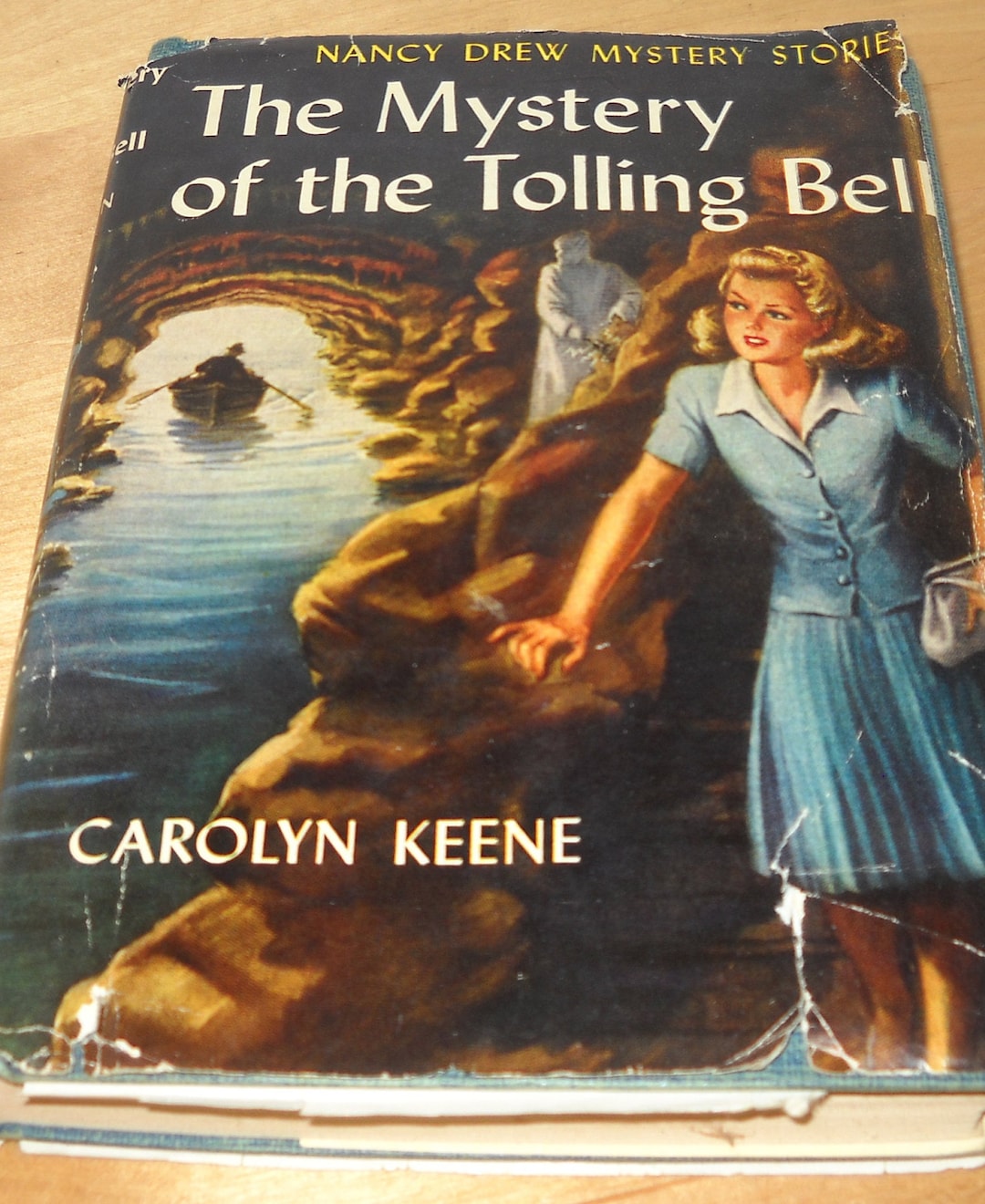 Book Vintage 1946 Nancy Drew Mystery Stories Mystery of the Tolling Bell Carolyn Keene Grosset ...