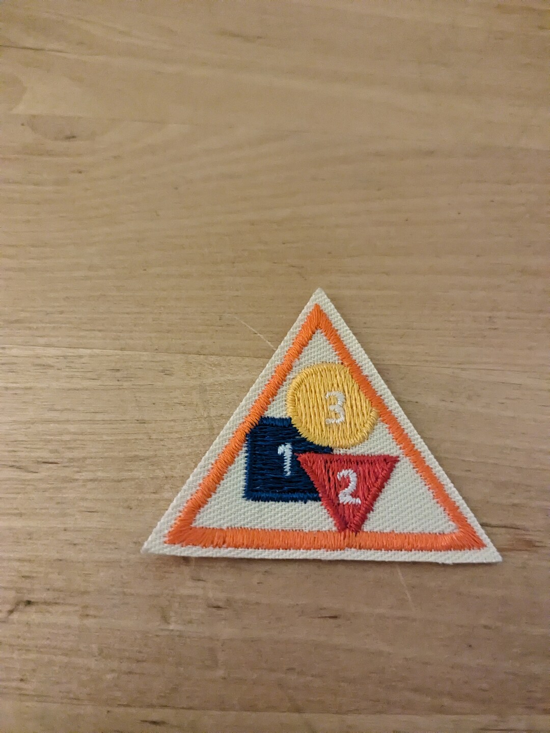 Vintage Brownies Girl Scouts USA 1990s Try-its Triangle Iron on Patch ...