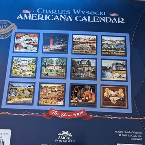 Wall Calendar Charles Wysocki 2002 Americana in Sleeve Never Opened ...