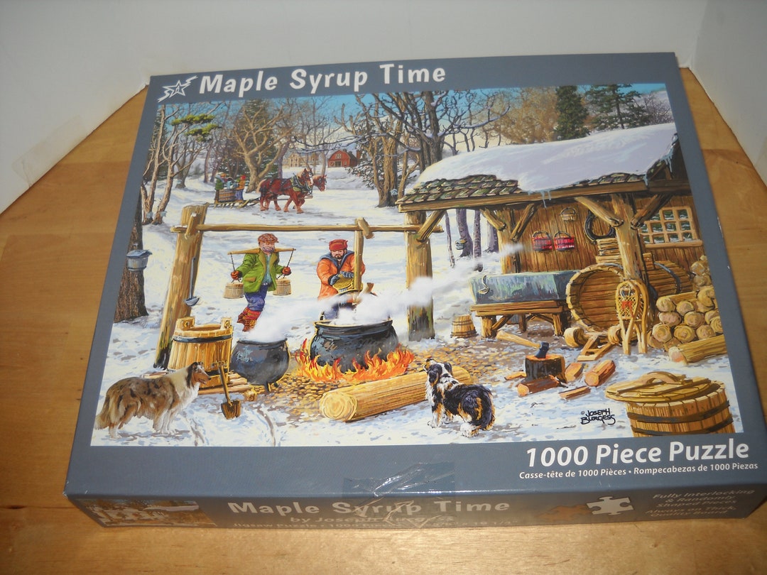 Vermont Christmas Puzzle Maple Syrup Time 1000 Piece Art by Joseph ...
