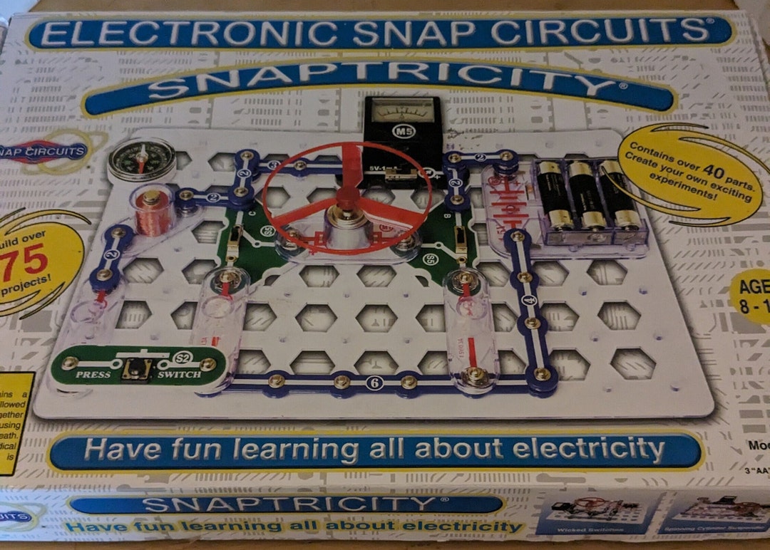 Toy Snaptricity Electronic Snap Circuits Educational Toy Kit SCBE-75 Fun Learning Electricity ...