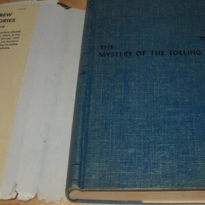 Book Vintage 1946 Nancy Drew Mystery Stories Mystery of the Tolling Bell Carolyn Keene Grosset ...
