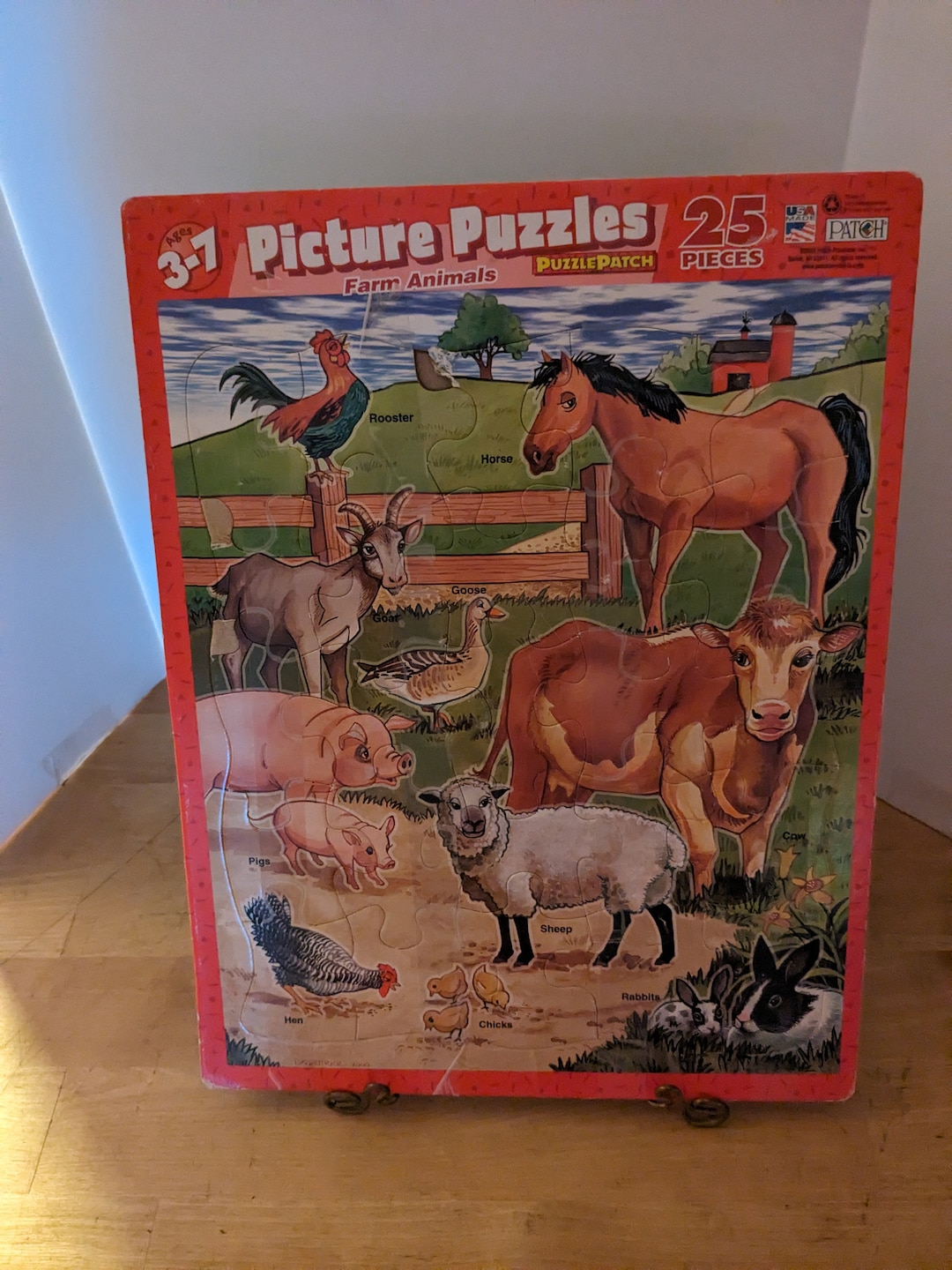 Frame Tray Puzzle Patch Farm Animals 25 Pieces Age 3-7 2002927 - Etsy