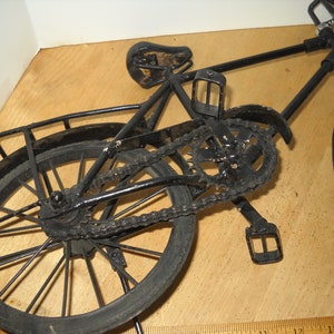 Bicycle 1:5 Scale Model Decor Vintage Metal Wood Rubber | Etsy