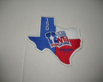 Texas Shaped Patch - Etsy