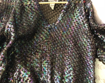 Mermaid Sequin Top - Etsy